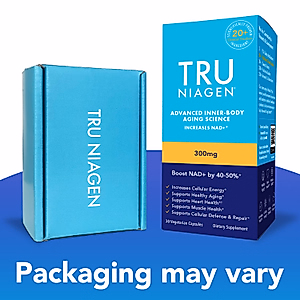 TRU NIAGEN - Patented Nicotinamide Riboside NAD+ Supplement. NR Supports Cellular Energy Metabolism & Repair, Vitality, Healthy Aging of Heart, Brain & Muscle - 30 Servings / 30 Capsules - Pack of 3