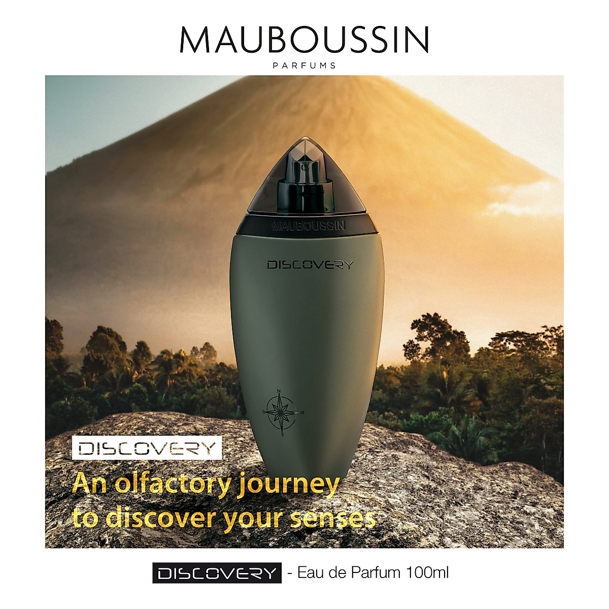 Mauboussin - Discovery 100ml (3.3 Fl Oz) - Eau de Parfum for Men - Woody, Aromatic & Citrus Scents