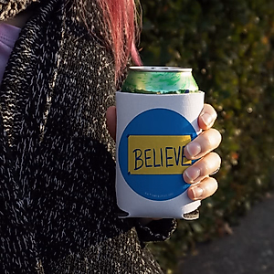 Ted Lasso Believe Can Cooler - Drink Sleeve Hugger Collapsible Insulator - Beverage Insulated Holder
