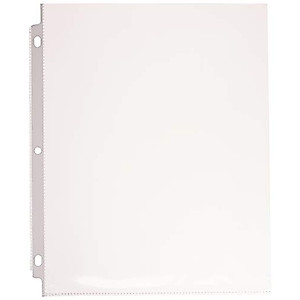 500 (5 Plastic Bags of 100 in a Box) Heavyweight, Heavy Duty Clear Top Loading GTP Sheet Protectors Holds 8.5"X11" Paper s, ,Bulk, Reinforced Binding Edge.Heavyweight