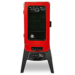 PIT BOSS 77435 Vertical Lp Gas Smoker, Red