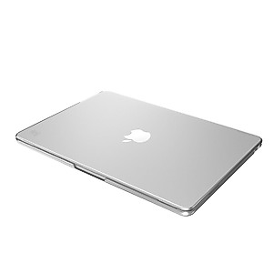 Speck Smartshell Case for MacBook Air 15 Inch (2023) - Scratch Protection, Slim MacBook Case, Slide Prevention - Clear/Sweater Grey