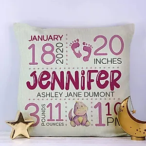 Zexpa Apparel Personalized 18" Square Cotton Canvas Print Throw Pillow Cover for Car Club Festival Valentine's Day