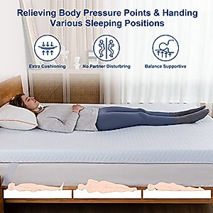 Maxzzz Mattress Topper Full 3 Inch Gel Memory Foam Mattress Topper for Full Size Bed High Density Foam for Pain Relief & Back Pain, with Breathable & Washable Cover, Certipur-Us & Oeko-Tex Certified