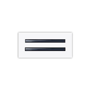 BUILDMART - 10x4 Modern AC Vent Cover - Decorative White Air Vent - Standard Linear Slot Diffuser - Register Grille for Ceiling, Walls & Floors - Texas Buildmart