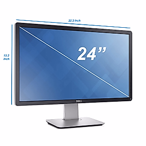 Dell P2414HB Full HD 24 inch LED Backlit Monitor, VGA, Display Port, DVI, 1080p at 60Hz, 16.7 Million Colors, 178 Degree Viewing Angle, 60/80 Refresh Rate, USB 2.0 Hub (Renewed)