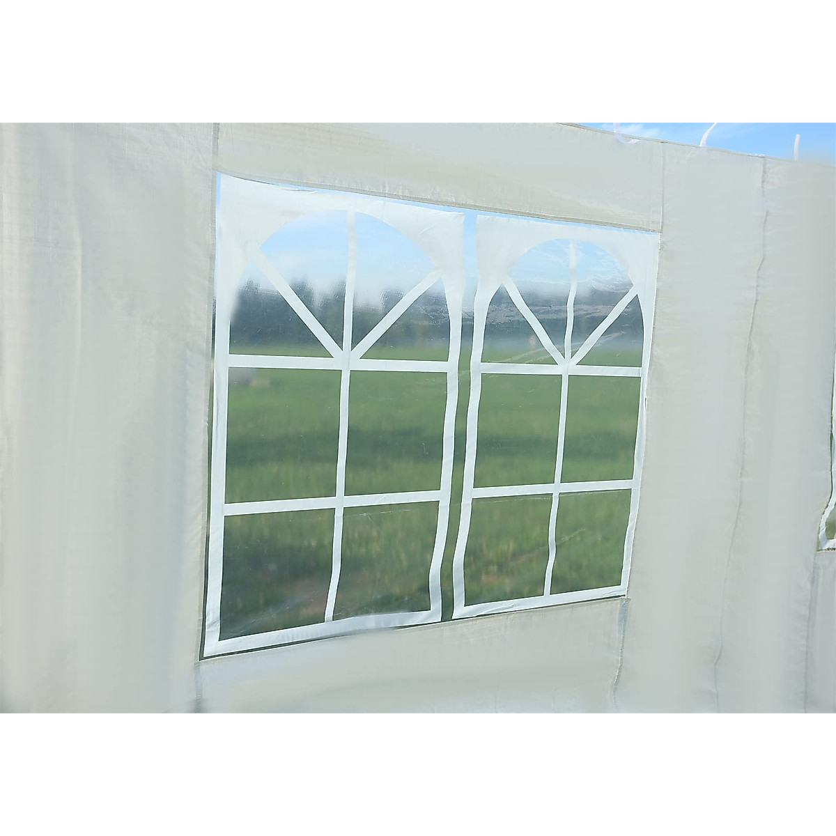 10'x20' Heavy Duty Carport Gazebo, Canopy Garage, Car Shelter with Windows