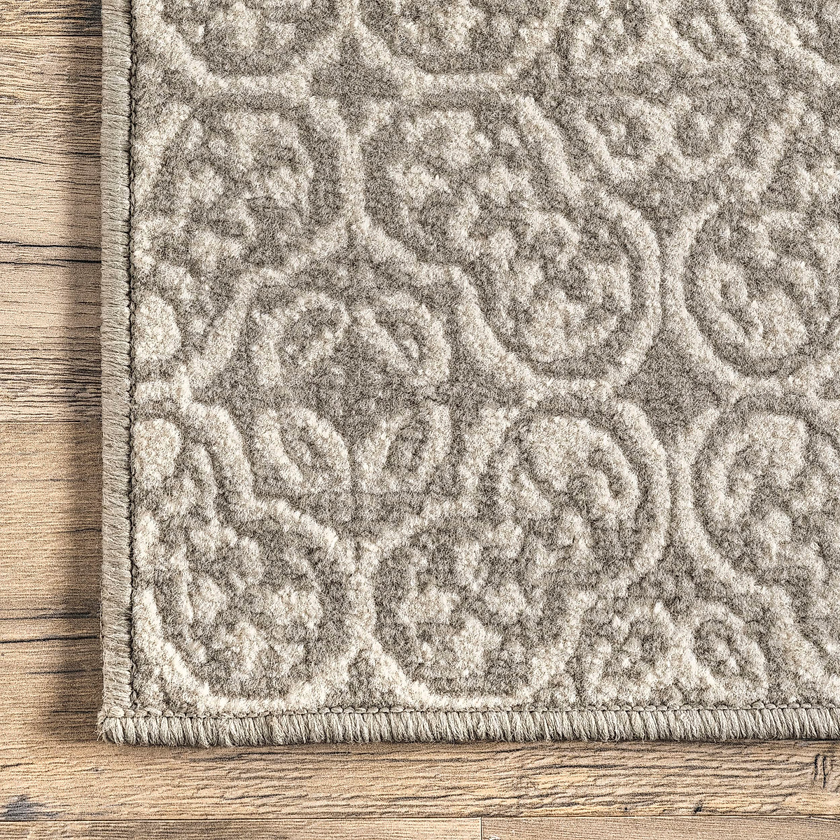 nuLOOM Transitional Floral Jeanette Area Rug, 8x10, Grey
