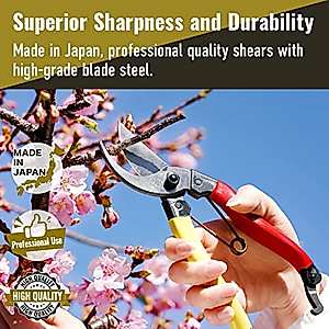 GOUGIRI Japanese Pruning Shears 8” Bypass Pruners Garden Scissors Gardening Tools