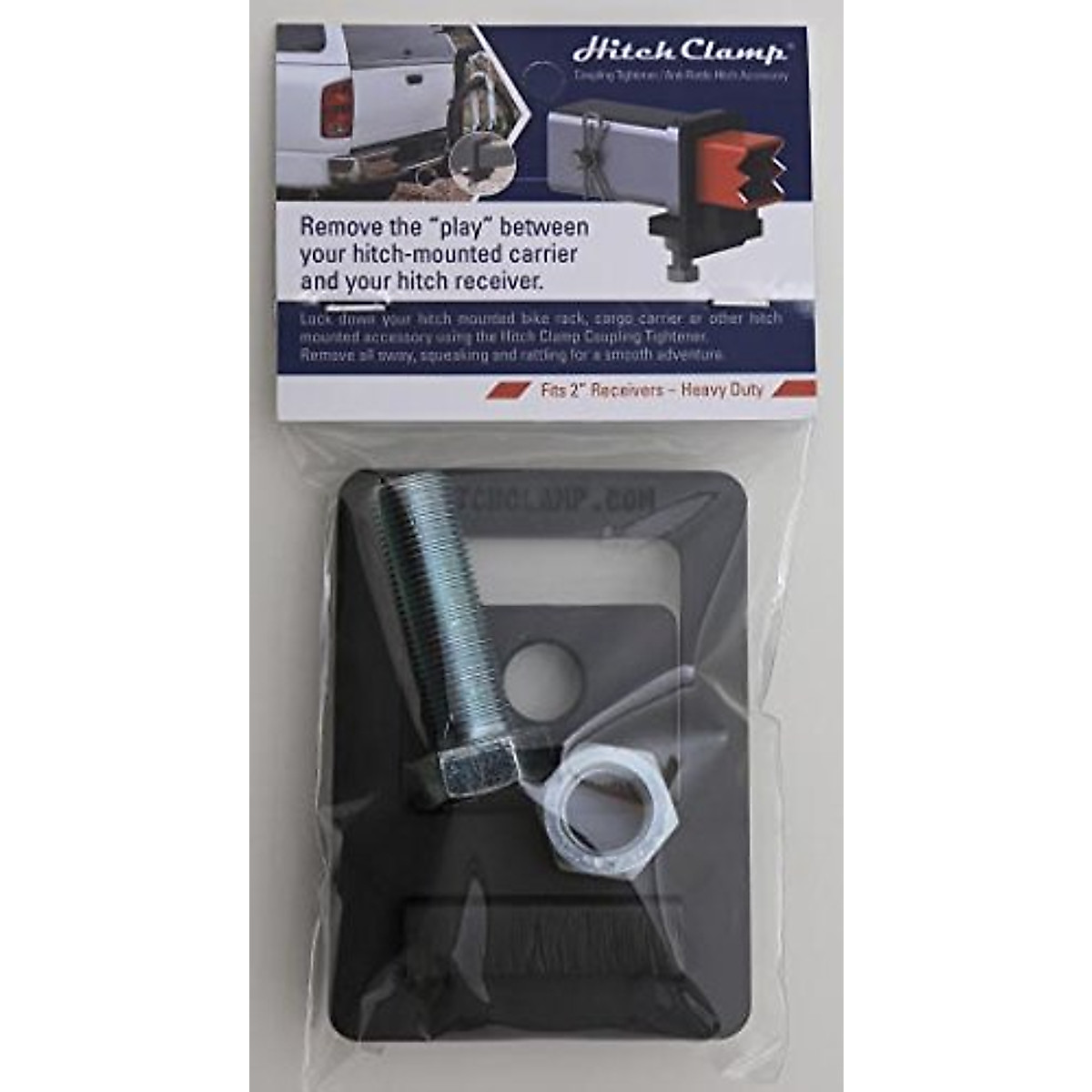 Hitch Clamp - Heavy Duty, 2 Inch - Made in The USA - Hitch Tightener, Anti Rattle Device, Receiver clamp