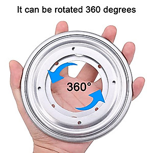4Pack 5.5" Lazy Susan Hardware 5/16" Thick Round Rotating Bearing Plate, Silver Swivel Plate Base 300lbs Capacity Lazy Susan Turntable Bearing Base for Rotating Table, Serving Tray, Kitchen