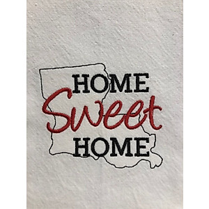 Louisiana Home Sweet Home Tea Towel Kitchen Cajun
