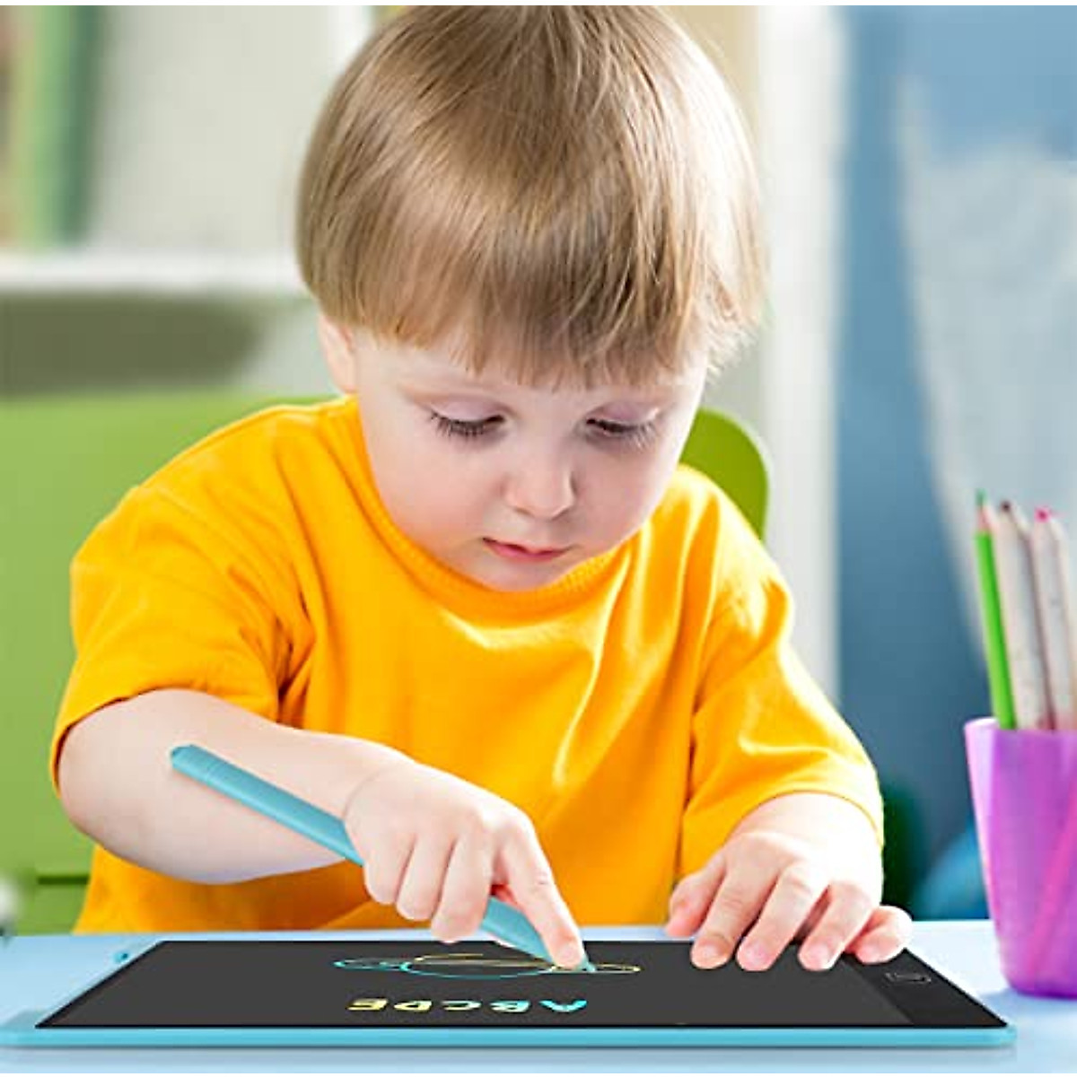 NOBES Drawing Pad for Kids Toys Age 3+, Colourful LCD Writing Tablet for Kids, 12-inch Drawing Tablet with Lock Key, Christmas Birthday Gifts