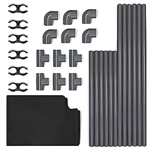 3 Panels Safety Barricade 5.8FT Foldable Security Sign Barrier Gate with Heavy Duty PVC Frame High Visibility Caution Symbol Crowd Control Restricted Area Pedestrian Barricade Traffic Fence Black