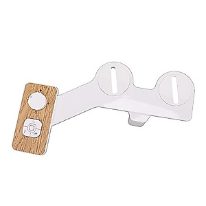 Hilitand Bidet Attachment, Toilet Bidet Attachment with 7/8 Copper Tee, Wood Grain Button Dual Nozzle Bidet Attachment, Ultra Slim Bidet, Bidet Attachments