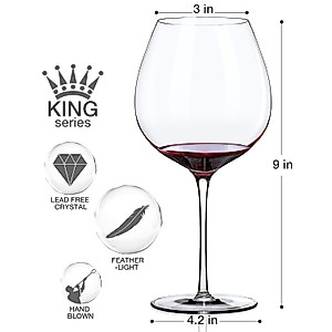 ROVSYA Large Wine glasses set of 1