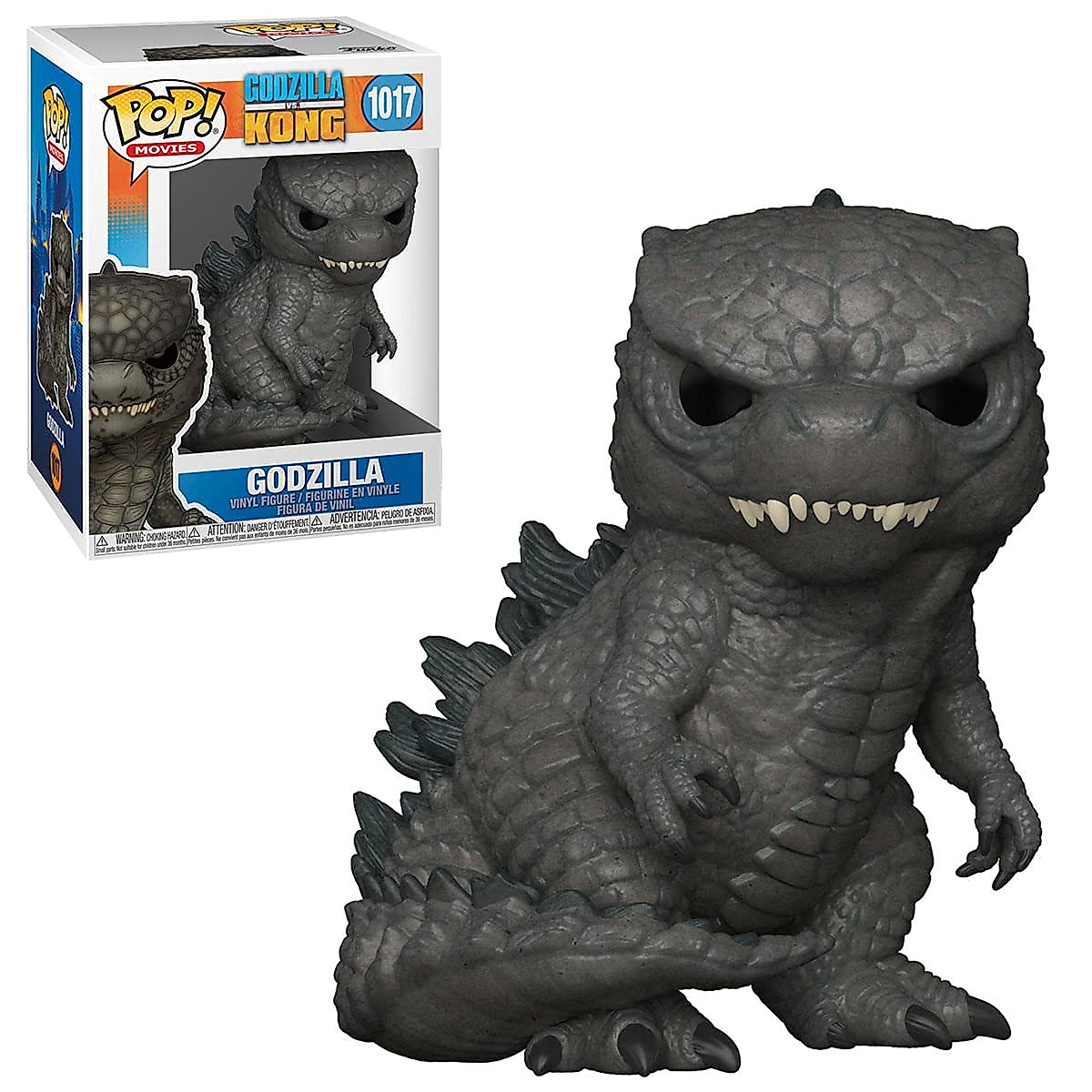 POP Godzilla vs Kong - Godzilla Funko Vinyl Figure (Bundled with Compatible Box Protector Case), Multicolor, 3.75 inches