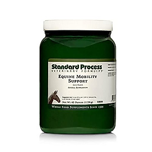 Standard Process Equine Mobility Support - Whole Food Horse Supplies for Antioxidant, Flexibility and Joint Support - Joint Supplement with Ginger Root, Glucosamine Sulfate, Chondroitin Sulfate - 40oz