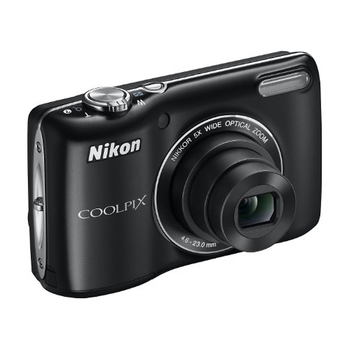 Nikon COOLPIX L26 16.1 MP Digital Camera with 5x Zoom NIKKOR Glass Lens and 3-inch LCD (Black)