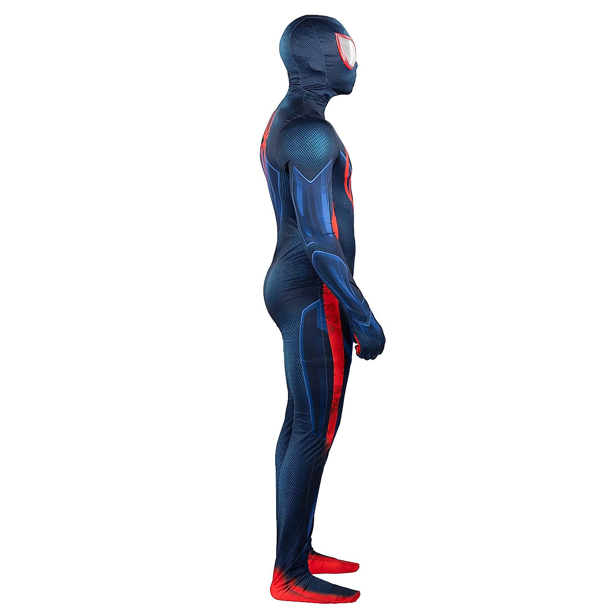 Jazwares Marvel Spider-Verse 2 Adult Miles Morales Zentai Suit Costume X-Large Black