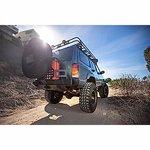 Smittybilt 76851 XRC Rear Bumper and Tire Carrier for 1984-2001 Jeep Cherokee XJ