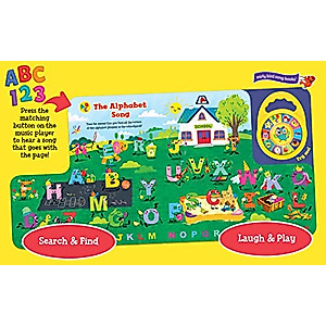 ABC 123 Sing, Read & Play - Children's Deluxe Music Player Toy and Board Book Set, Ages 1-5