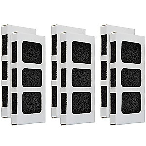 Canamax PAULTRA2 Pure Air Ultra II 242047805 Refrigerator Air Filter Premium Replacement Part - Compatible With Most Top Brand Names Refrigerator - Replace 4582822 5303918847 AP6285787 - Pack of 6