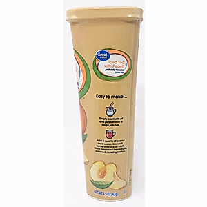 Great Value: Iced Tea with Peach Drink Mix, 1.5 Oz- 6 Packets (Pack of 2)