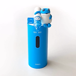 Jinro Soju Dispenser with 2 pcs of Soju Glasses, Automatic Drink Dispenser for Soju Only, Classic Soju Brand Merch, Korean Soju, Funny Gifts, Silicone Tube 2 Sizes, C-TYPE Charging [OFFICIAL LICENSE]