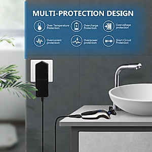 FNKTQL 5V for Remington Charger, Replacement Charger for Remington HC5870 HC4250 PF7500 PF7600 PG6250 PG6255 PG6170 PG6171 XR7000 XF8550 XF8700 Electric Razor Power Cord with Cleaning Brush