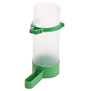 Smaroll 4PCS Birds Feeder Plastic Drinker Waterer Clips Food Dispenser Feeders for Cage Water Dispenser Feeders for Sparrow Parrorts Budgie Cockatiel Lovebirds