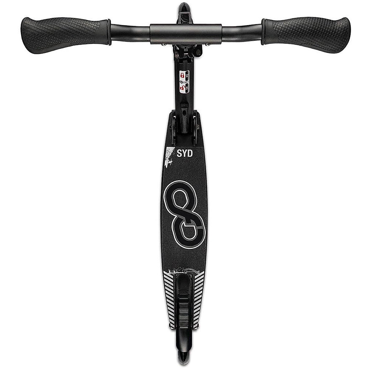 Crazy Skates Foldable Kick Scooter - Kick Scooters for Adults, Teens and Kids with Carrying Strap - Fast Folding, Adjustable Handlebars and Lightweight - Sydney Scooter (SYD) - Black