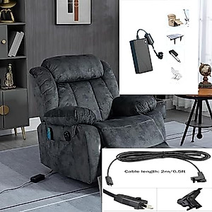 Power Recliner Power Supply, 2-Pin 29V 2A Adapter AC/DC Switching Power Supply Universal Adapter with Extension Cord, Compatible with Car Lift Chairs or Electric Massage Recliners