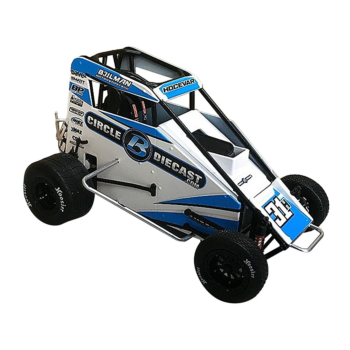 Midget Sprint Car #31H Carson Hocevar Circle B Diecast Beilman Motorsports Lucas Oil Chili Bowl Nationals (2023) 1/18 Diecast Model Car by Acme A1810023