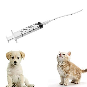 DGHAOP 4IN1 Liquid Food Feeder for Breeding Small Pets (5ml+10ml Feeder+8cm+12cm Feeding Tube) Poultry Feeding Syringe, Parrot Feeding Syringe