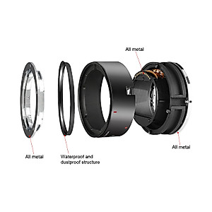 Meike Metal Lens Adapter EF-EOSR Auto-Focus Mount Converter for Canon EF/EF-S Lens to EOS-R EOS-RP R5 R6 R7 R10 C70 and RED Komodo Cameras