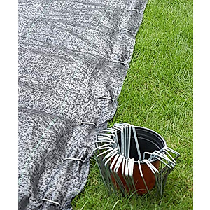 Decorlife 100-Pack Landscape Staples, 6-Inch 11 Gauge Galvanized Garden Staples with Sharp Ends, Anti-Rust & Heavy-Duty, Ideal for Anchoring Weed Barrier Fabric, Irrigation Line