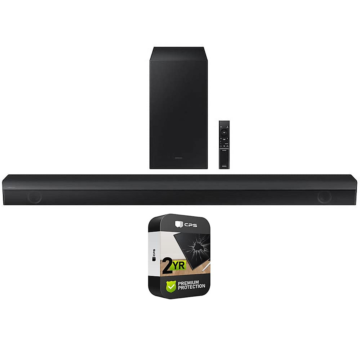 SAMSUNG HW-B650/ZA 3.1 ch Soundbar with Dolby 5.1 DTS Virtual:X 2022 Bundle with Premium 2 YR CPS Enhanced Protection Pack