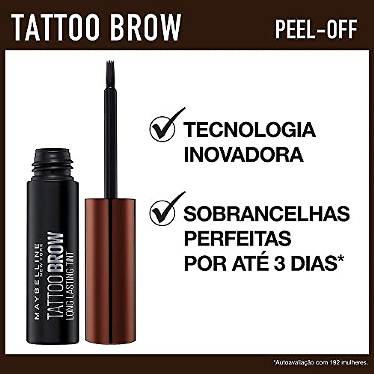 Maybelline New York Brow Tattoo Longlasting Tint Medium Brown 4.9ml,0.16 Fl Oz (Pack of 1),YDK03043