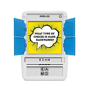 100 PICS Riddles Travel Game - Guess 100 Riddles | Flash Cards with Slide Reveal Case | Card Game, Gift, Stocking Stuffer | Hours of Fun for Kids and Adults | Ages 5+