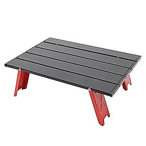 ZHYH Aluminum Alloy Portable Table Outdoor Furniture Foldable Folding Camping Hiking Desk Traveling Outdoor (Color : D, Size : 1)