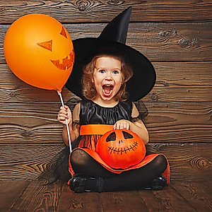 Aneco Costume Headwear 12 Pcs Halloween Witch Hats, Black, One Size, Costume Accessory Caps, Floating Home Yard Porch Decor for Party