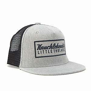 Knuckleheads Little Threads Infant- Newborn Photography Outfits Boy- Snapbacks Sun Hat Flat Bill Summer Beach Trucker Youth Fun Cute Fitted Gorras Baseball Mesh Cap (S 12-24 Months, Henry)