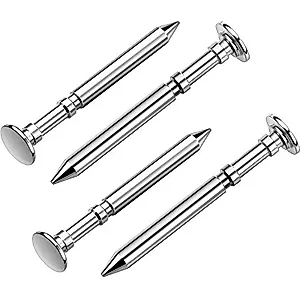 4 Pieces Car Axles Compatible with Pinewood Polished and Graphite Coated Axles for Reducing Friction and Increasing Speed