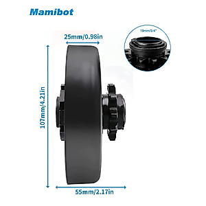 Mamibot Go Kart Clutch 3/4" Bore 12 Tooth, General Engine Centrifugal Clutch with 2PCS Screws for Fun Kart, Minibike, Predator 212, Honda GC GX 2-6.5HP Engine