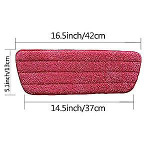 Microfiber Spray mop Replacement Blade/Microfiber mop Replacement Wet/Dry mop Cleaning pad from re-up Compatible BONA Floor Care System 4 Packs