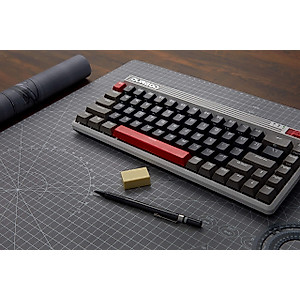 DURGOD Fusion Mechanical Retro Keyboard | 65% Layout | Wireless 2.4 GHz, Bluetooth 5.0, USB C | Doubleshot PBT | Up to 40 Days Battery Life | Windows, Android, iOS (Cherry MX Brown, Steam)