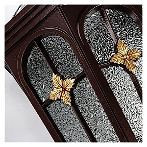 ONDIAN CHUNCIN - Outdoor LED Solar Bollard Column Lamp Deck Post Lamps Fence Column Pedestal Light Gate Bollard Pillar Light for Garden Villa Porch Decor Courtyard Living Stairs Corridor Aisle