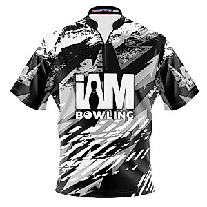 Logo Infusion Dye-Sublimated Bowling Jersey (Sash Collar) - I AM Bowling Fun Design 2020-IAB (Small) Multicolored