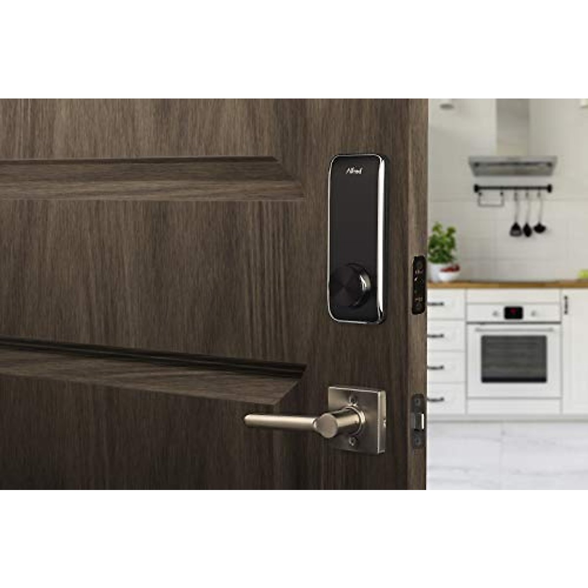 Alfred DB2-B Smart Door Lock Deadbolt Touchscreen Keypad, Pin Code + Key Entry + Bluetooth, Up to 20 Pin Codes (Chrome)